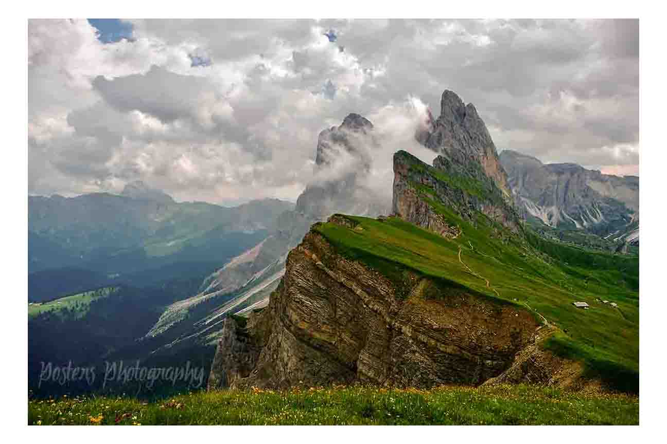 Europe Art Prints - Clouds on Saceda - PostersPhotography