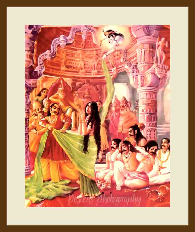 Hindu Gods and Cosmos - Posters Photography - Draupadi Vastaharan