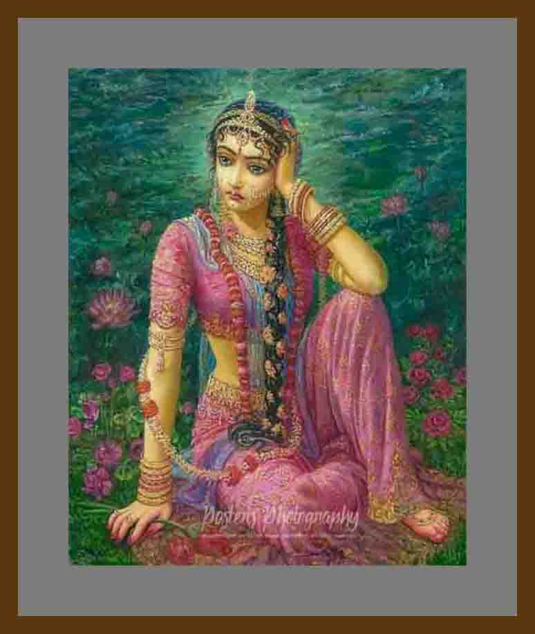 Hindu Gods and Cosmos Goddess Radha - PostersPhotography