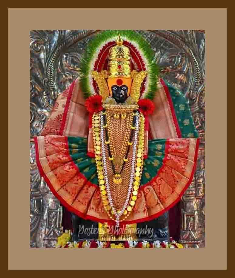 Hindu Gods and Cosmos - Kolhapur Mahalaxmi 02 - PostersPhotography