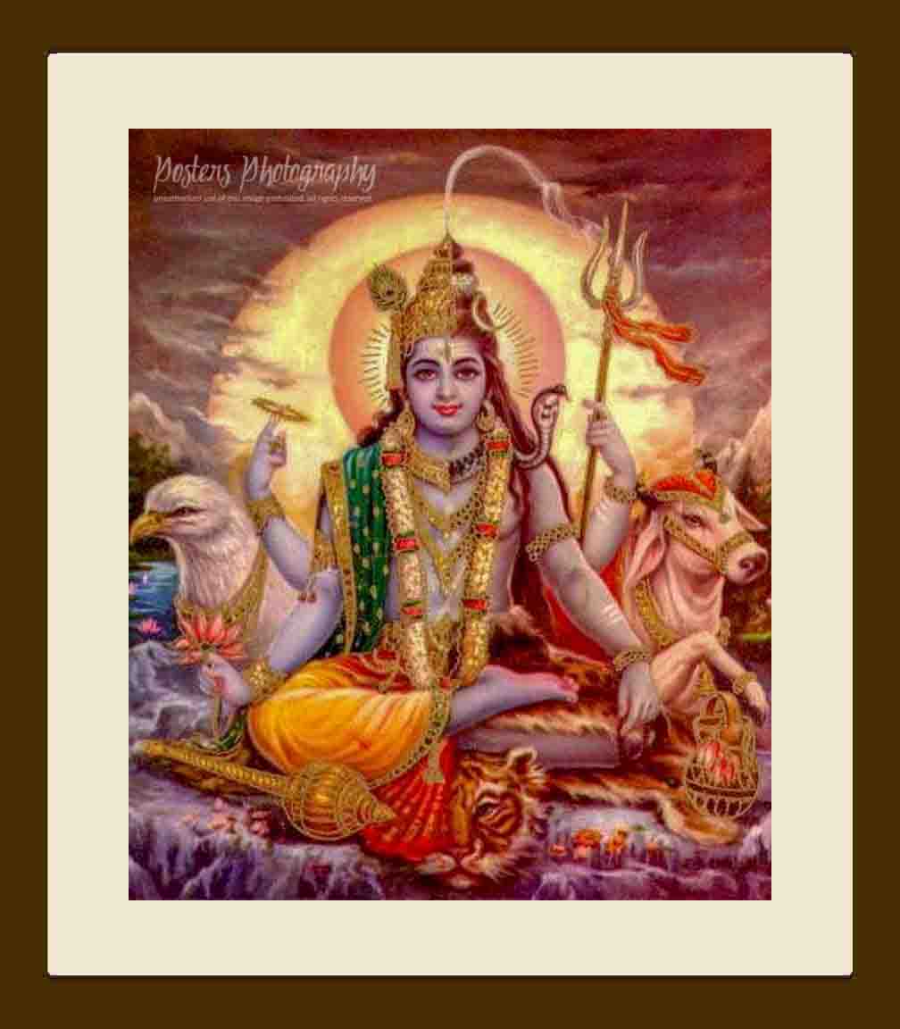 Hindu Gods and Cosmos - Lord Harihara 01 - PostersPhotography