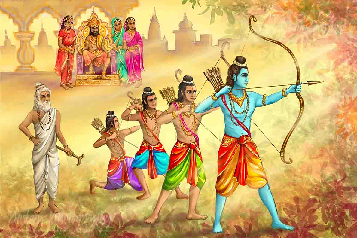 Hindu Gods and Cosmos - The Story of Ram - PostersPhotography